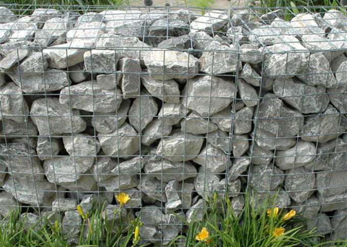 Zinc / Galfan Coated Welded Mesh Gabions Used For Walkway Gabion Boxes