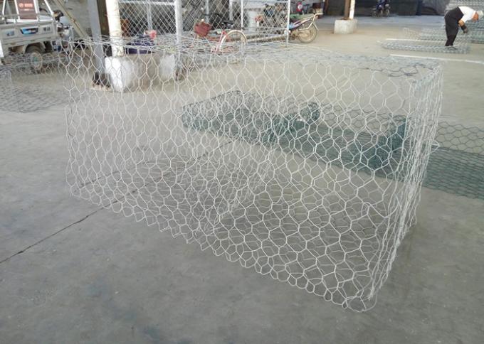 Lightweight Woven Hexagonal Gabion Box Galfan Wire Material Bridge ...