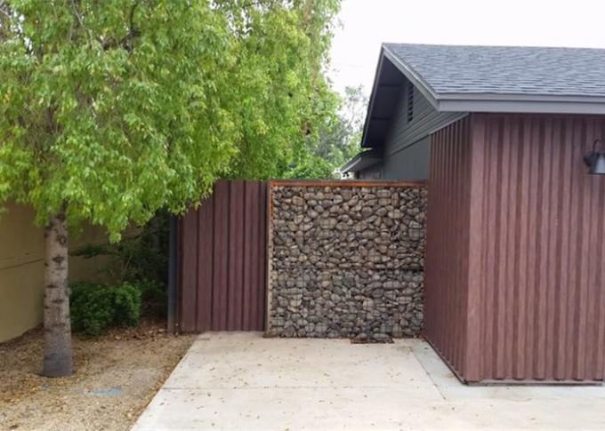 Cuboid Stone Walls Welded Mesh Fencing Corrosion Resistance Sample ...