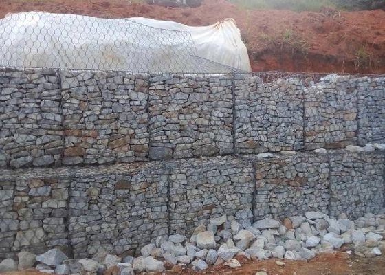 Astm 975 Teramesh Type 2.0mm Metal Gabion Baskets Retaining Wall System