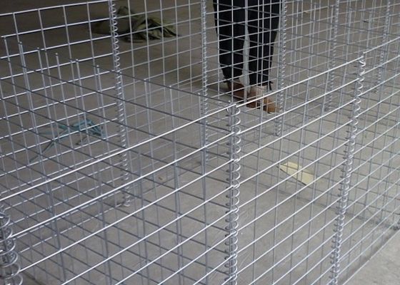 4.0mm 2x1x1m Gabion Cage Retaining Wall With Tensile Strength 380-550n/Mm2