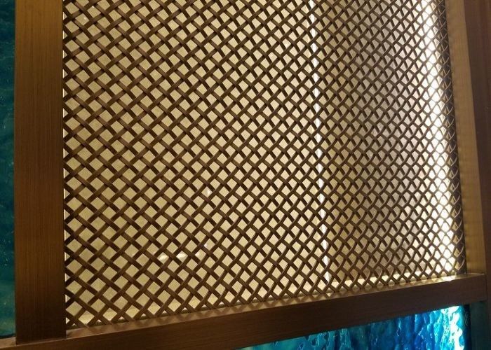 Stainless Steel Bronze Brass Golden Custom Decorative Crimped Mesh ...