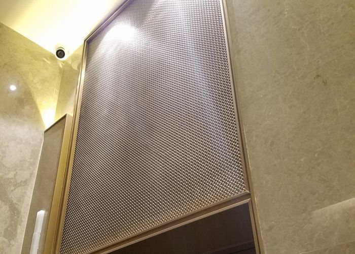 20% Open Area Ss304 Crimped Decorative Wire Mesh In Architectural Wall