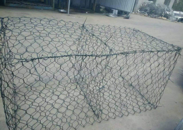 PVC Coated Steel Double Twisted Hexagonal Wire Mesh 2.0 - 5.0 Mm Wire ...