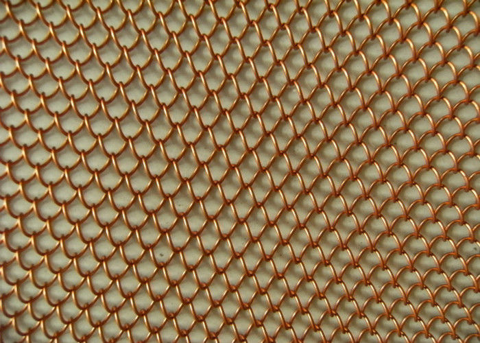 Decorative Metal Wire Mesh / Chain Melt Mesh For Architecture Decoration